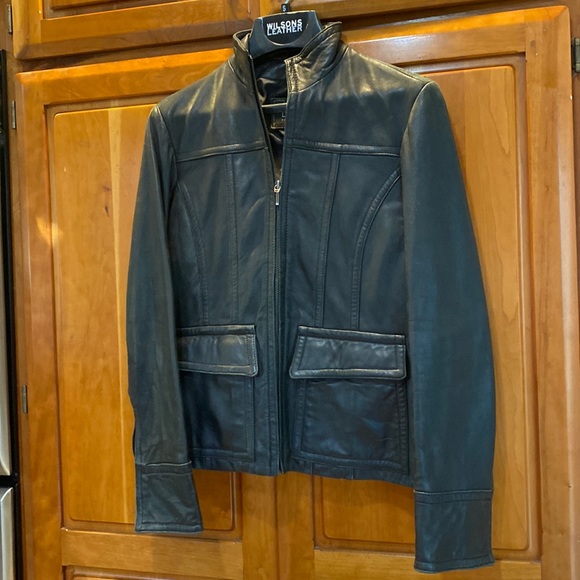 Wilsons Leather | Jackets & Coats | Wilsons Leather Pelle Studio Black ...